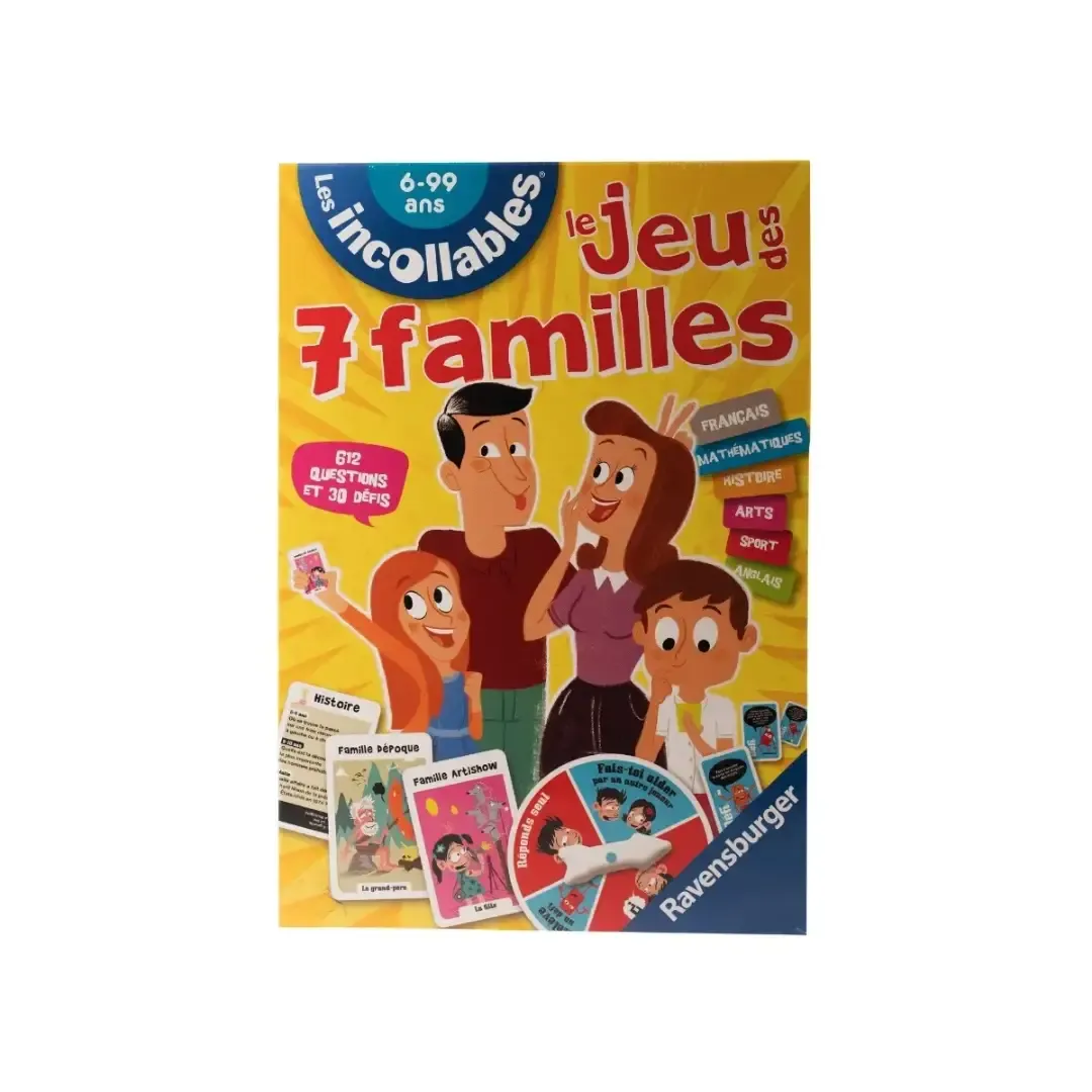 Achetez Jeu de 7 familles LES INCOLLABLES au meilleur prix en Tunisie